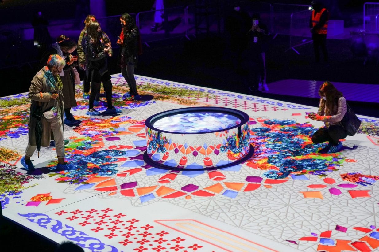 A Persian Carpet Installation by Qatari Artist in Paris