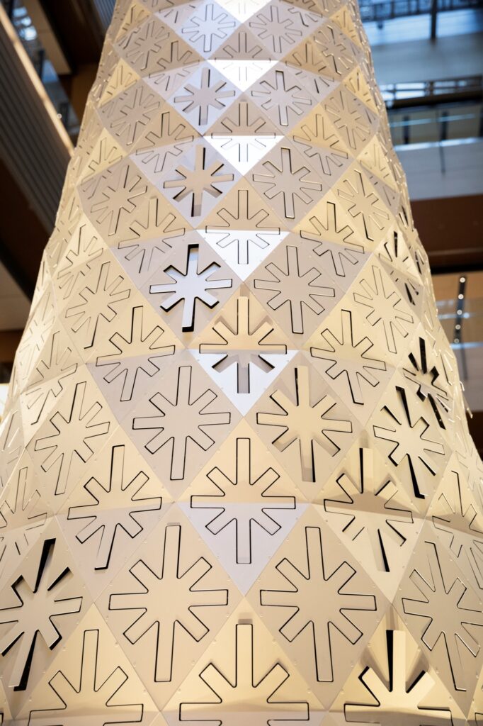 A Christmas Tree Designed by Nendo for Tokyo Midtown