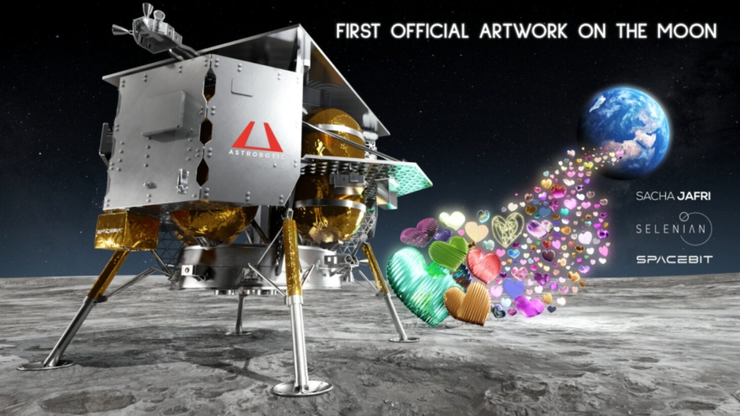 Sacha Jafri’s Artwork Heads to the Moon - Scale